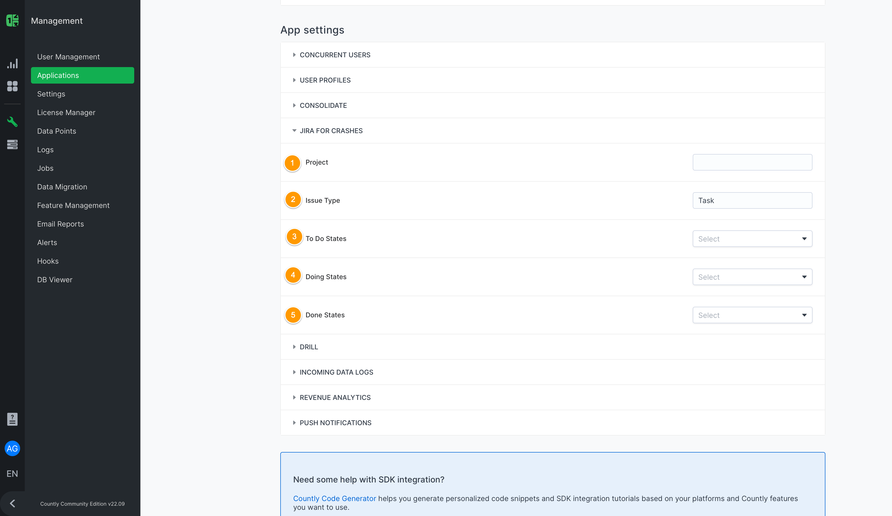 Jira Integration – Countly