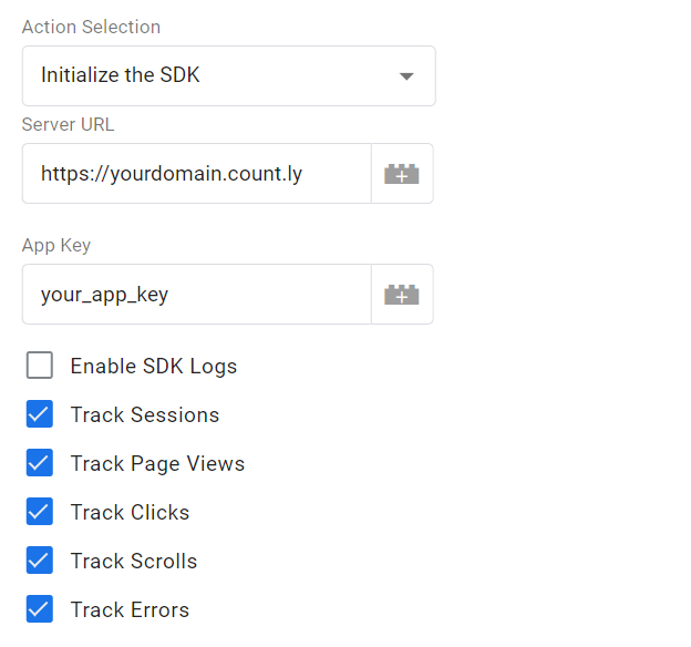 GTM Template – Countly